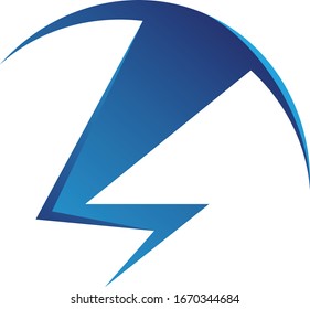 Flash Electric Logo Bolt Energy Company Stock Vector (Royalty Free ...