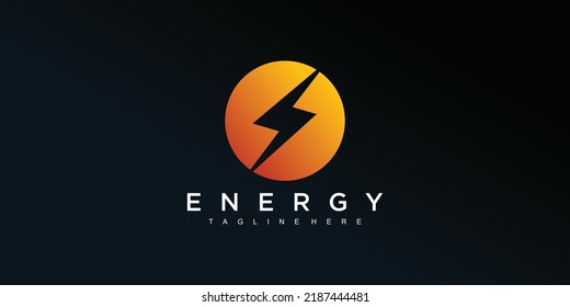 Flash Energy Logo Template Electric Power Stock Vector (Royalty Free ...