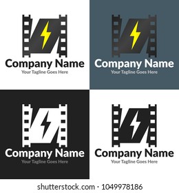 Flash Film Logo Stock Vector (Royalty Free) 1049978186 | Shutterstock