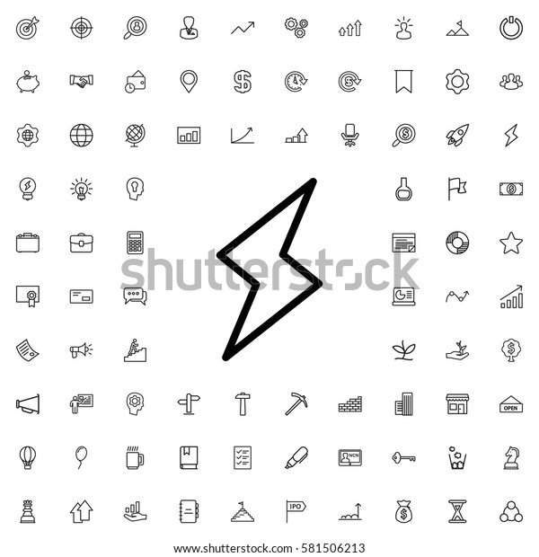 Flash Icon Illustration Isolated Vector Sign Stock Vector (Royalty Free ...