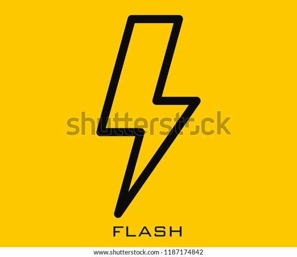 Flash Icon Signs Stock Vector (Royalty Free) 1187174842 | Shutterstock