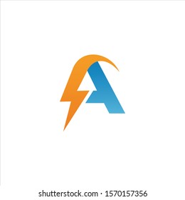 Flash Letter Logo Electrical Bolt Logo Stock Vector (Royalty Free ...
