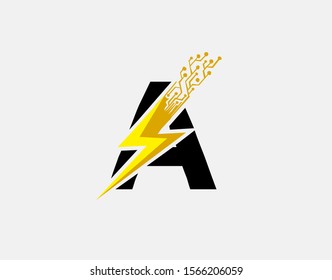Flash K Letter Logo Icon Electrical Stock Vector (Royalty Free ...