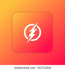 Flash Orange Bright App Uiux Icon Stock Vector (Royalty Free) 511713316 ...