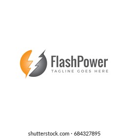 Flash Power 3d Logo Icon Vector Stock Vector (Royalty Free) 684327895 ...