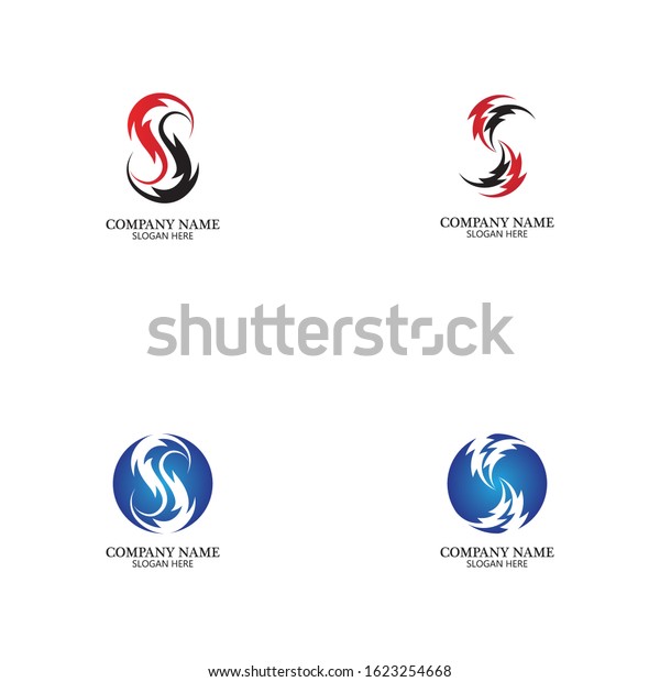 Flash S Letter Thunderbolt Logo Vector Stock Vector (Royalty Free ...