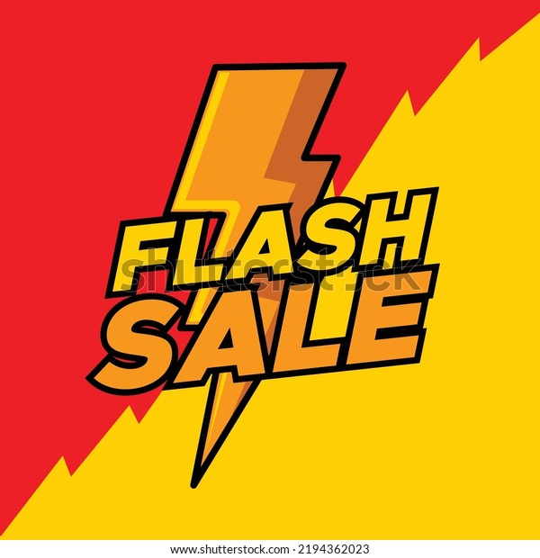 Flash Sale Sign Vector Design Stock Vector (Royalty Free) 2194362023 ...