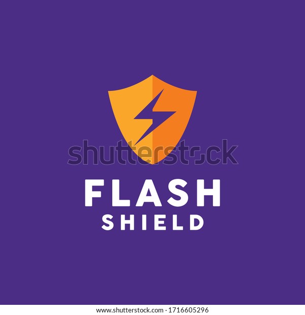 Flash Shield Logo Design Vector Technology Stock Vector (Royalty Free ...