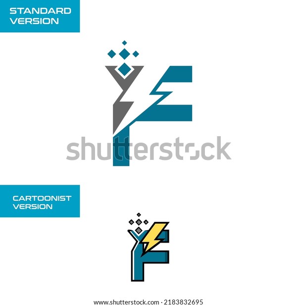Flash Tech Logo Letter F Template Stock Vector (Royalty Free ...
