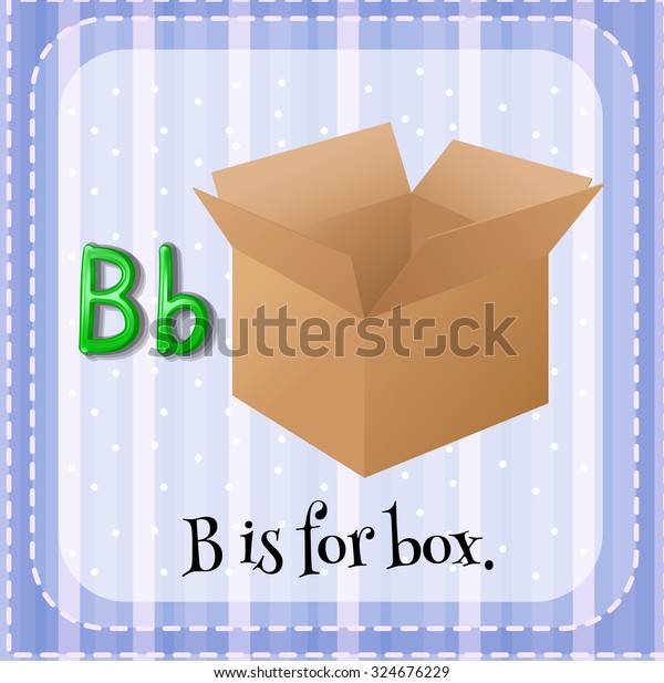 Flashcard Letter B Box Illustration: เวกเตอร์สต็อก (ปลอดค่าลิขสิทธิ์ ...