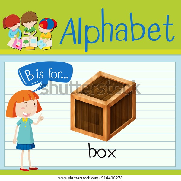 Flashcard Letter B Box Illustration Stock Vector (Royalty Free ...
