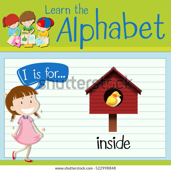 Flashcard Letter Inside Illustration Stock Vector (Royalty Free ...