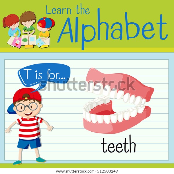 Letra de tarjeta de flash T: vector de stock (libre de regalías ...