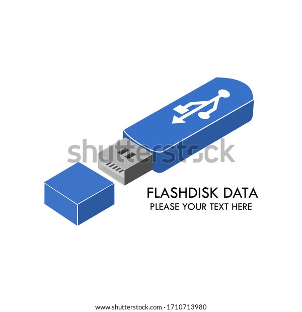 Flashdisk Logo Design Tempalte Illustration This Stock Vector (Royalty ...