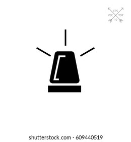 Flashing Light Icon Stock Vector (Royalty Free) 599088680