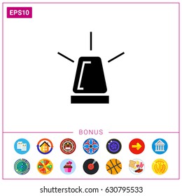 Flashing Light Icon Stock Vector (Royalty Free) 657405313