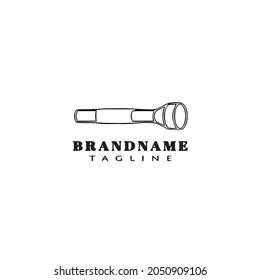 Flashlight Cartoon Logo Icon Design Template Stock Vector (Royalty Free ...