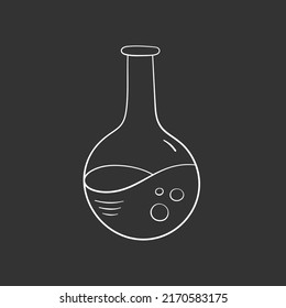 Flask Icon Doodle Style Vector Illustration Stock Vector (Royalty Free ...