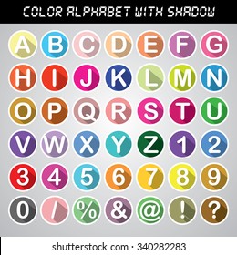 Flat Alphabet Icons Stock Vector (Royalty Free) 340282283 | Shutterstock