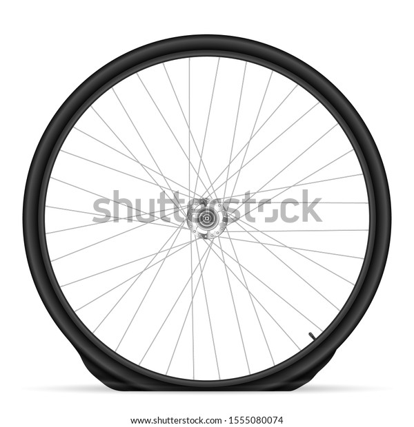 Flat Bike Tire On White Background Stock Vector (Royalty Free ...