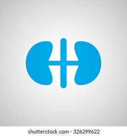 Flat Blue Kidneys Icon Stock Vector (Royalty Free) 326299622 | Shutterstock