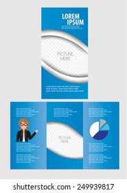 Flat Brochure Design Vector Stock Vector (Royalty Free) 249939817 ...