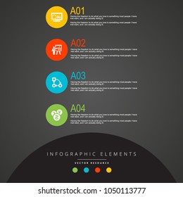 Flat Business Presentation Vector Slide Template Stock Vector (Royalty ...