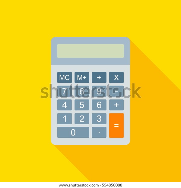 Flat Calculator Vector Illustration Long Shadow Stock Vector (Royalty ... Flat Calculator Vector Illustration Long Shadow Stock Vector (Royalty ...