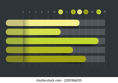 Flat Chart Graph Simply Color Editable Stock Vector (Royalty Free ...