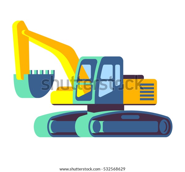 Flat Color Illustration Grab Geometric Projection Stock Vector (Royalty ...