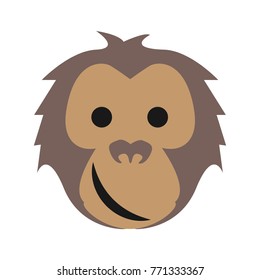 Flat Color Monkey Dizzy Icon Stock Vector (Royalty Free) 771333523