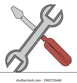 626 Toolkit line drawing Images, Stock Photos & Vectors | Shutterstock