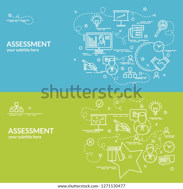 9.155 Assessment banner: immagini, foto stock e grafica vettoriale ...