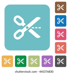 Cut Out Flat Icon Set On Stock Vector (Royalty Free) 393624874 ...