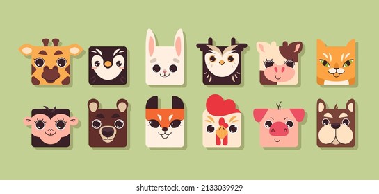 54,301 Cute square animals Images, Stock Photos & Vectors | Shutterstock