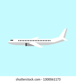 Flat Design Aircraft Symbol Side View Stock Vector (Royalty Free ...
