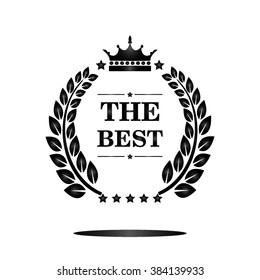 Flat Design Best Badge Vector Illustration Stock Vector (Royalty Free ...