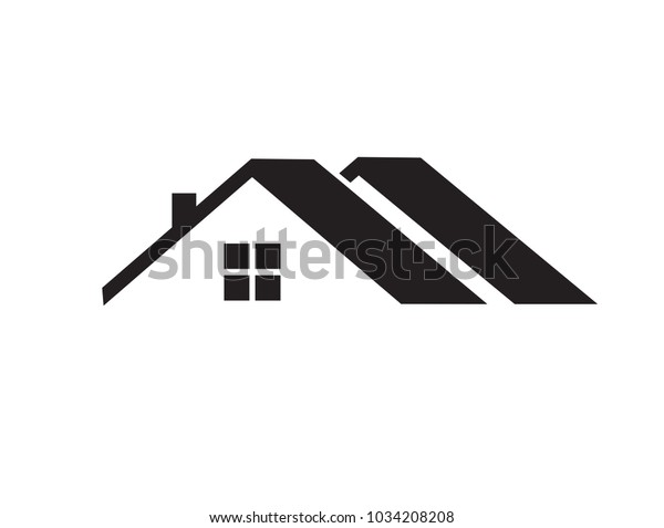 Flat Design House Roof Bricks Vector Stock Vector (Royalty Free ...