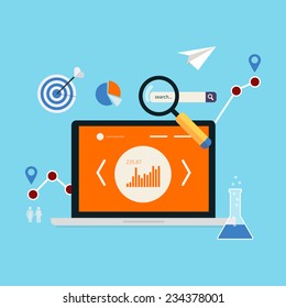 Email Analytics Kpi Indicators Digital Marketing Stock Vector (Royalty ...