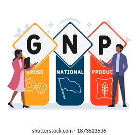 Flat Design People Gnp Gross National Stock Vector (Royalty Free ...