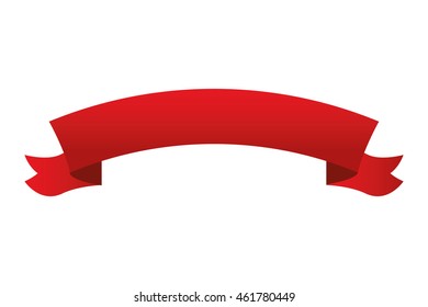 Realistic Red Vector Ribbon Banner Stitch: vector de stock (libre de ...
