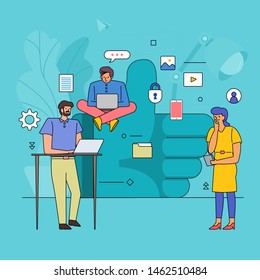 Single Point Contact Spoc Concept Management Stock Vector (Royalty Free ...
