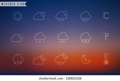 iconos del clima: vector de stock (libre de regalías) 151232168