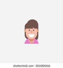 Flat Design Woman Character Vector Illustration Stock Vector (Royalty ...