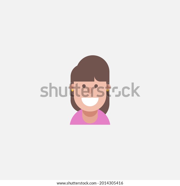 Flat Design Woman Character Vector Illustration Stock Vector (Royalty ...