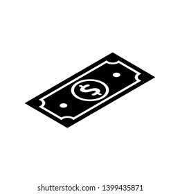 Flat Dollar Sign Black Money Dollar Stock Vector (Royalty Free ...
