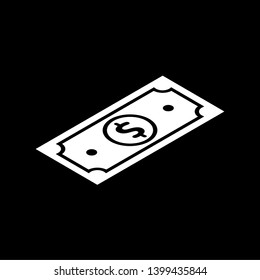 Flat Dollar Sign Black Money Dollar Stock Vector (Royalty Free ...