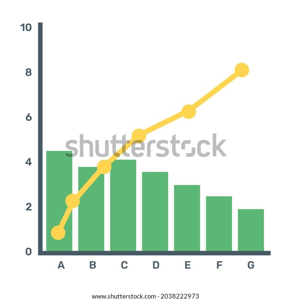 Flat Editable Icon Pareto Chart Stock Vector (Royalty Free) 2038222973 ...