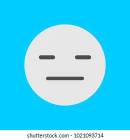 Flat Face Icon Simple Emoji Flat Stock Vector (Royalty Free) 1021093714 ...