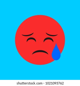 Flat Face Icon Simple Emoji Flat Stock Vector (Royalty Free) 1021093762 ...